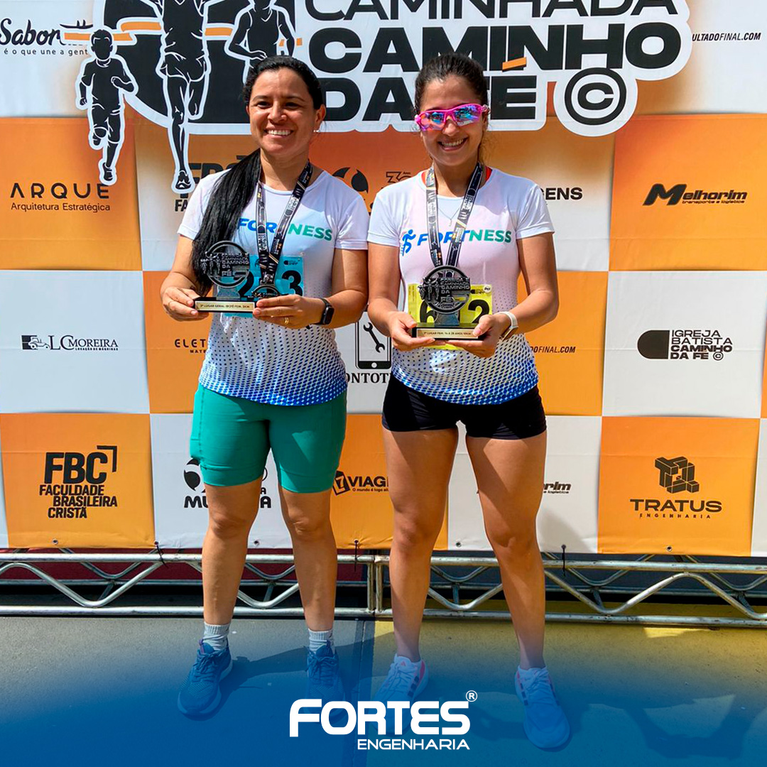Fortness: Colaboradoras no pódio em corrida – Fortes Engenharia